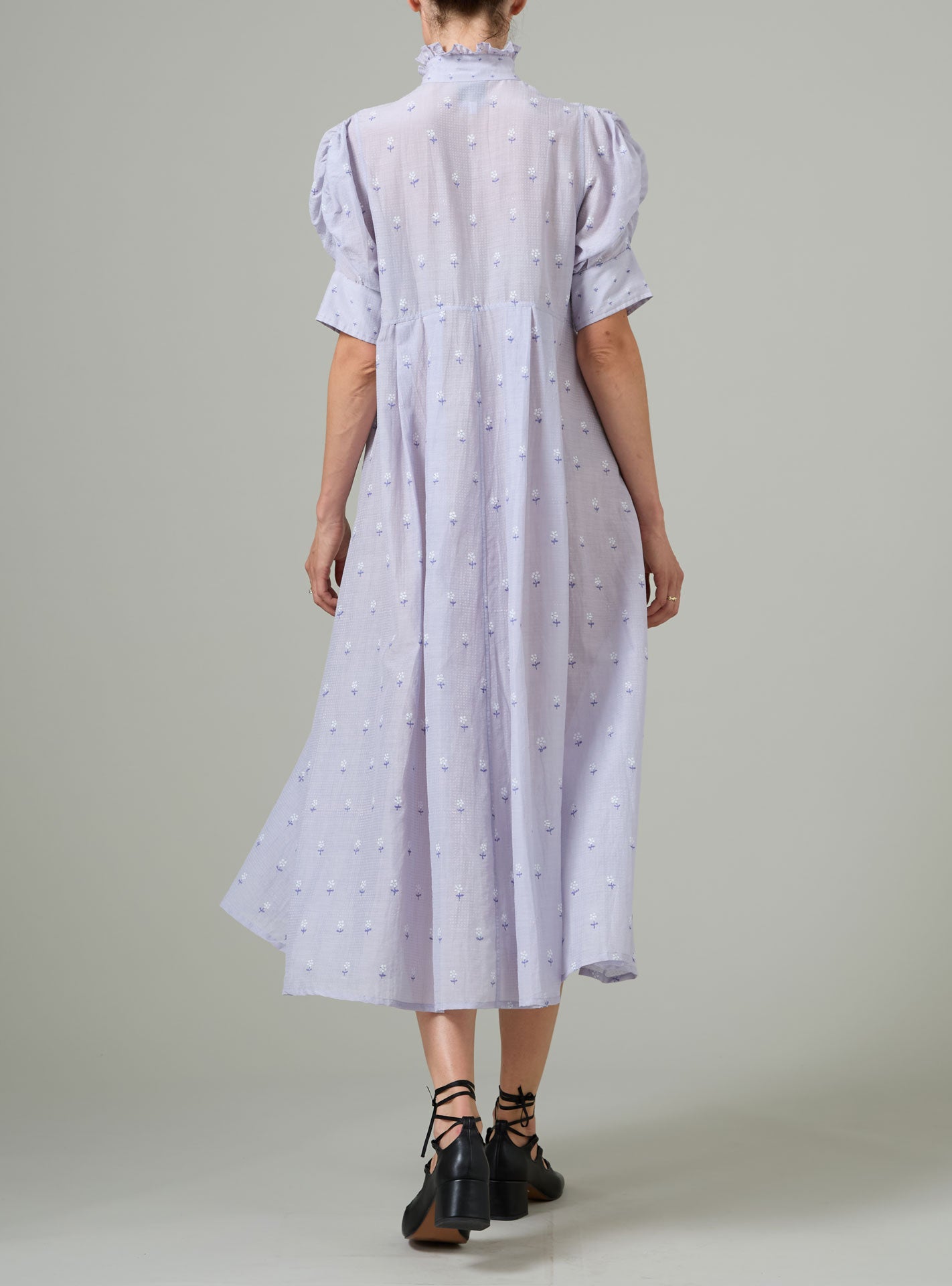 Venetia Dress - Buthi Block Print - White – Thierry Colson
