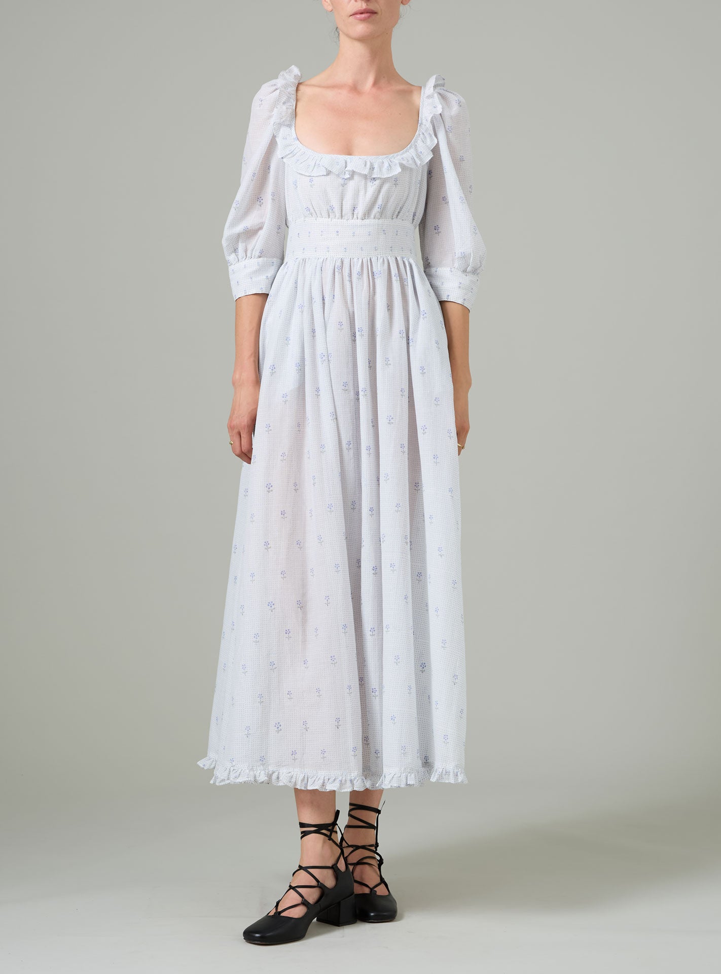 Wind Blouse - Buthi Block Print - Blue – Thierry Colson