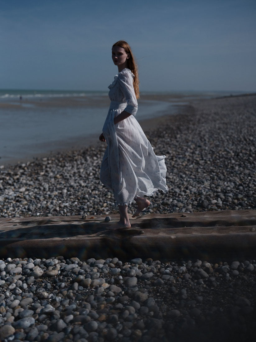 Yolande Dress - Buthi Block Print - Blue – Thierry Colson